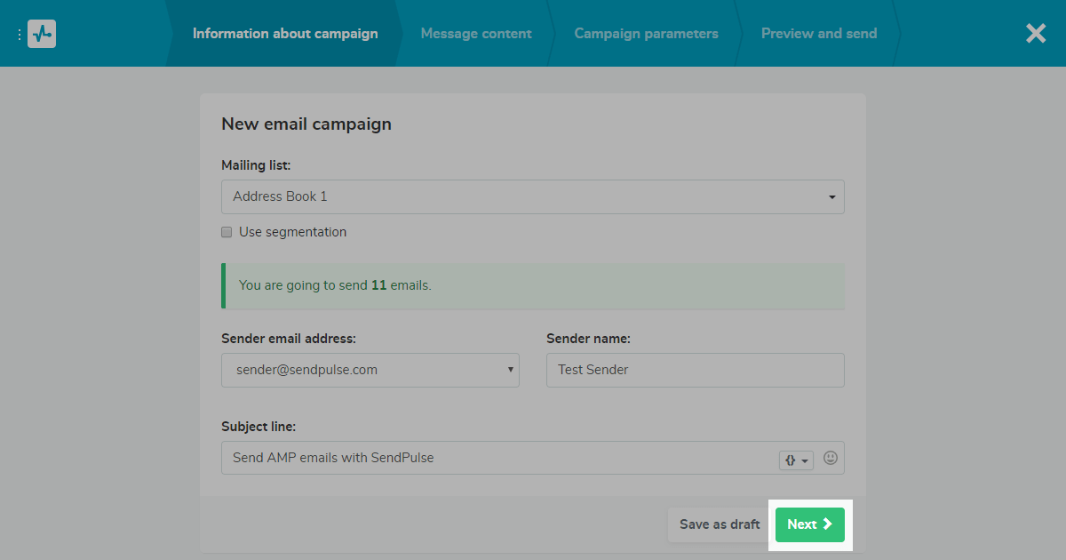 How to Send AMP Emails | SendPulse