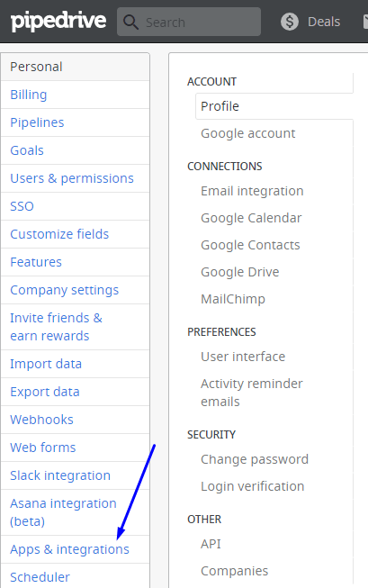 Pipedrive | SendPulse