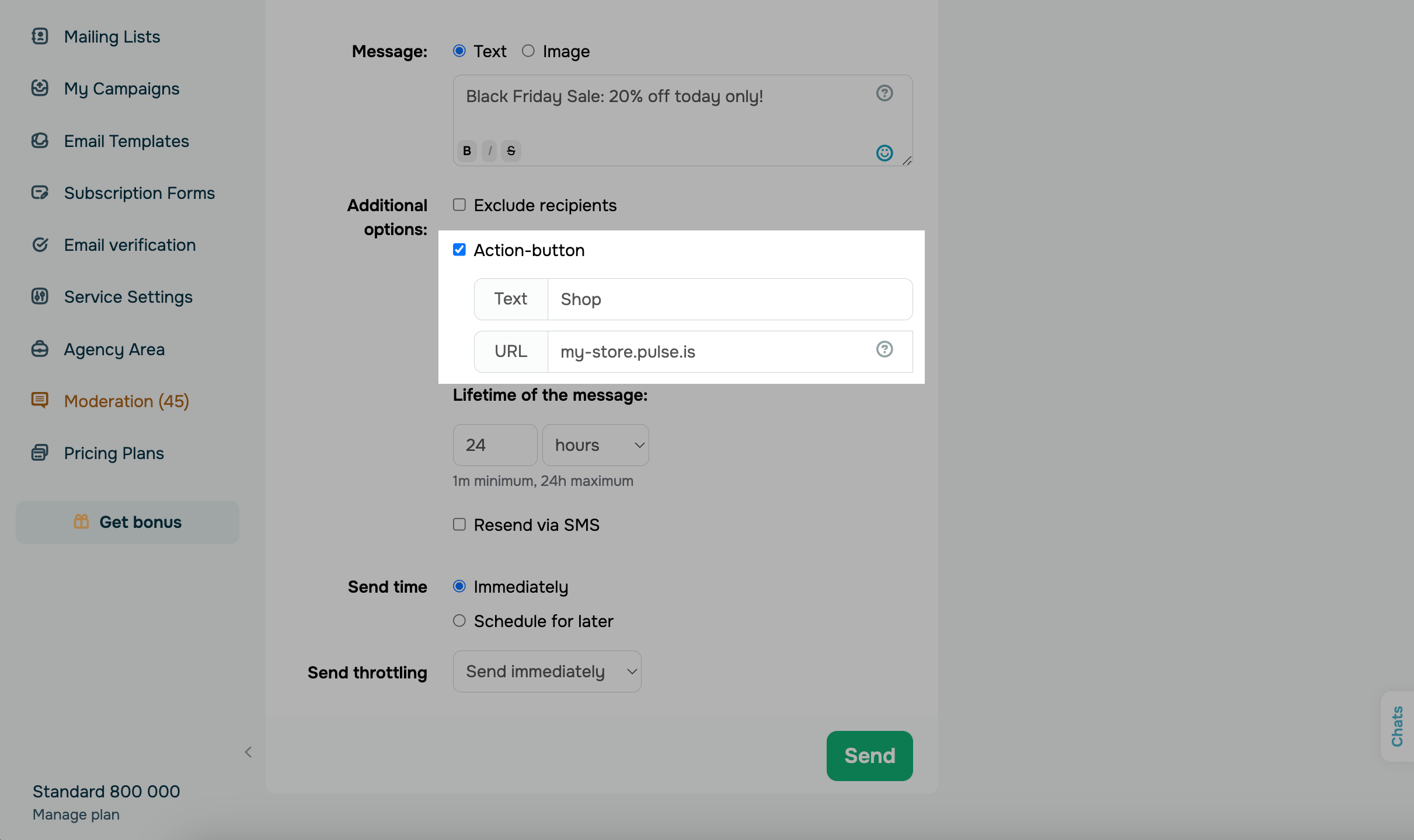 How to send a Viber campaign | SendPulse