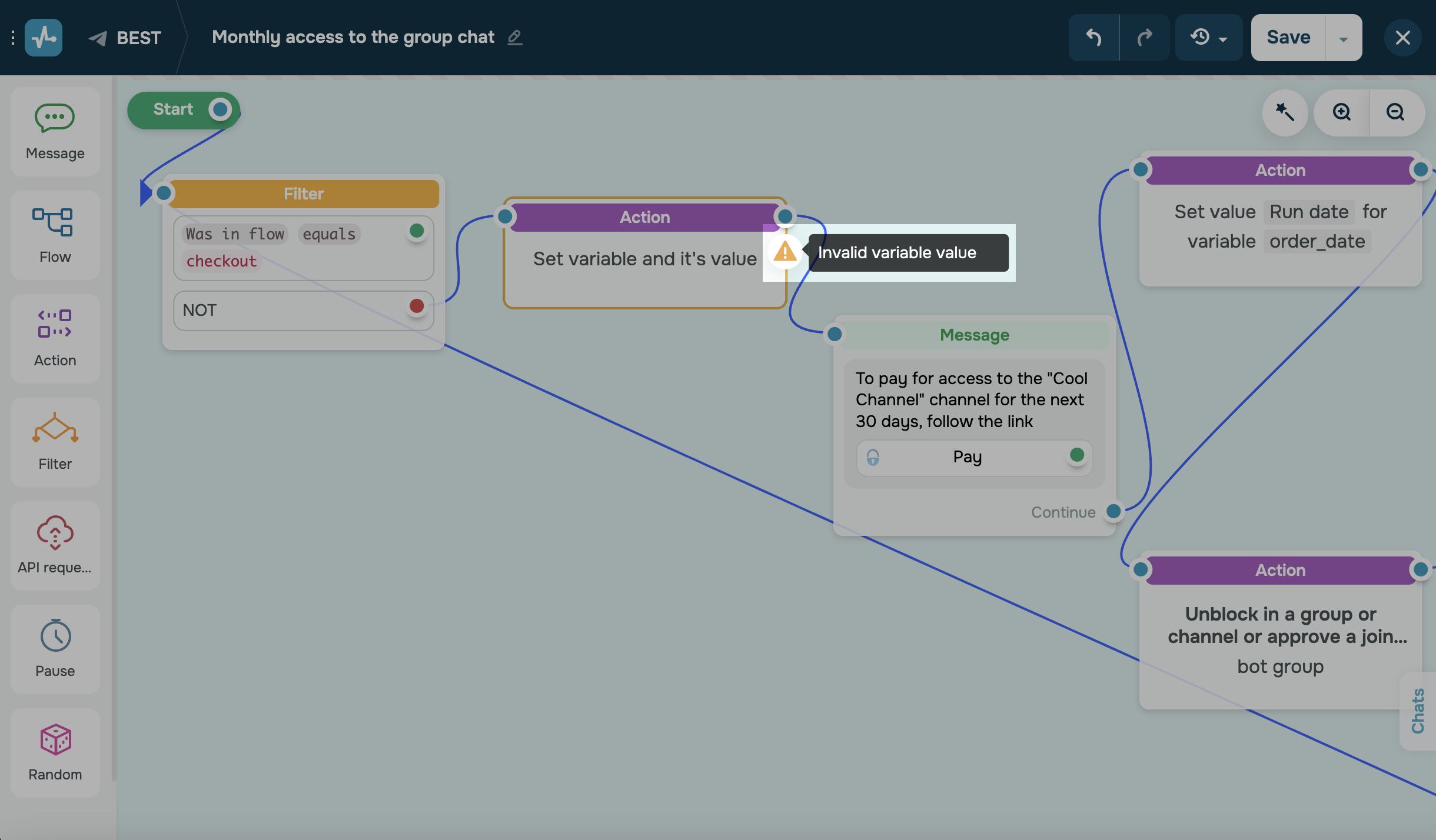 Cómo crear un flujo de chatbot a partir de una plantilla | SendPulse