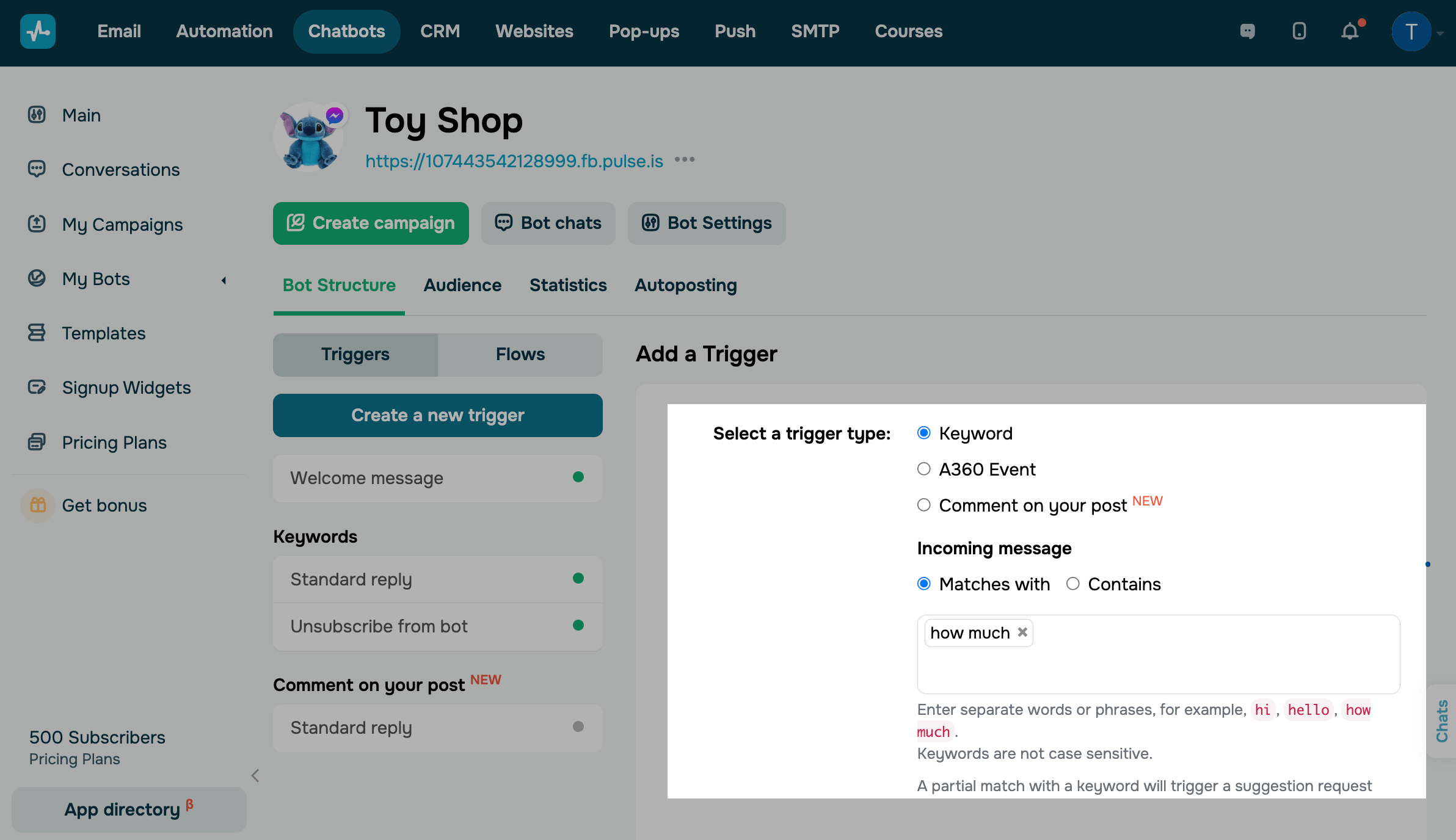 How to Work with the Chatbot Flow Builder | SendPulse