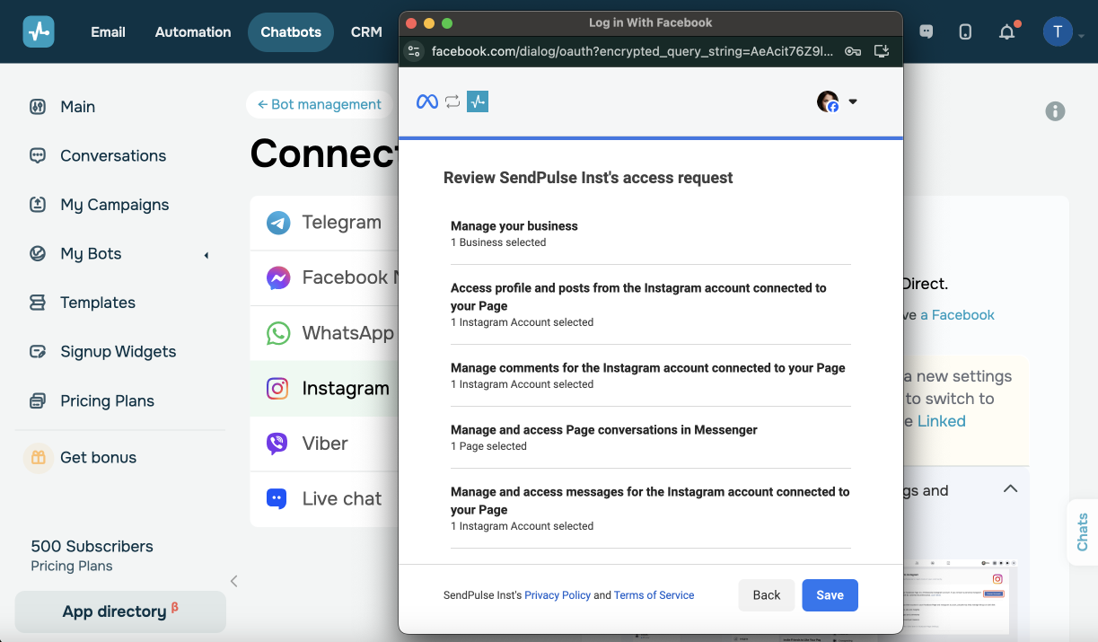 How to Create an Instagram Chatbot | SendPulse