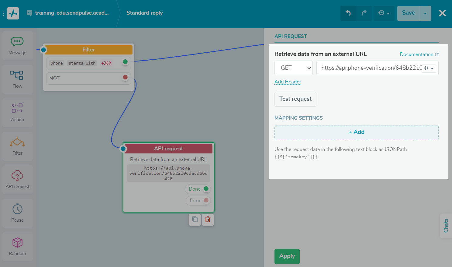 How to Create an Automated Live Chat Flow for Your Website | SendPulse