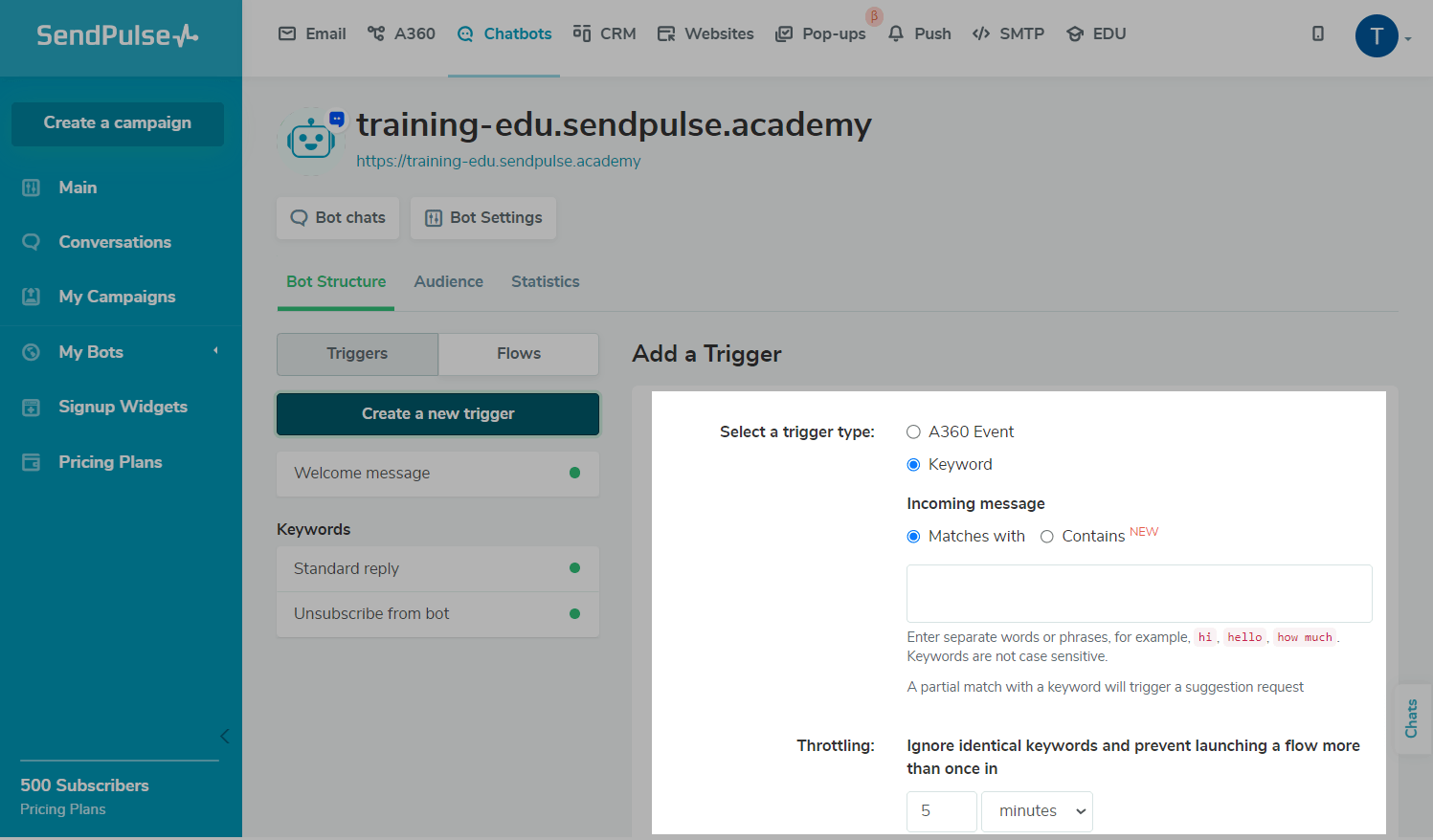 How to Create an Automated Live Chat Flow for Your Website | SendPulse