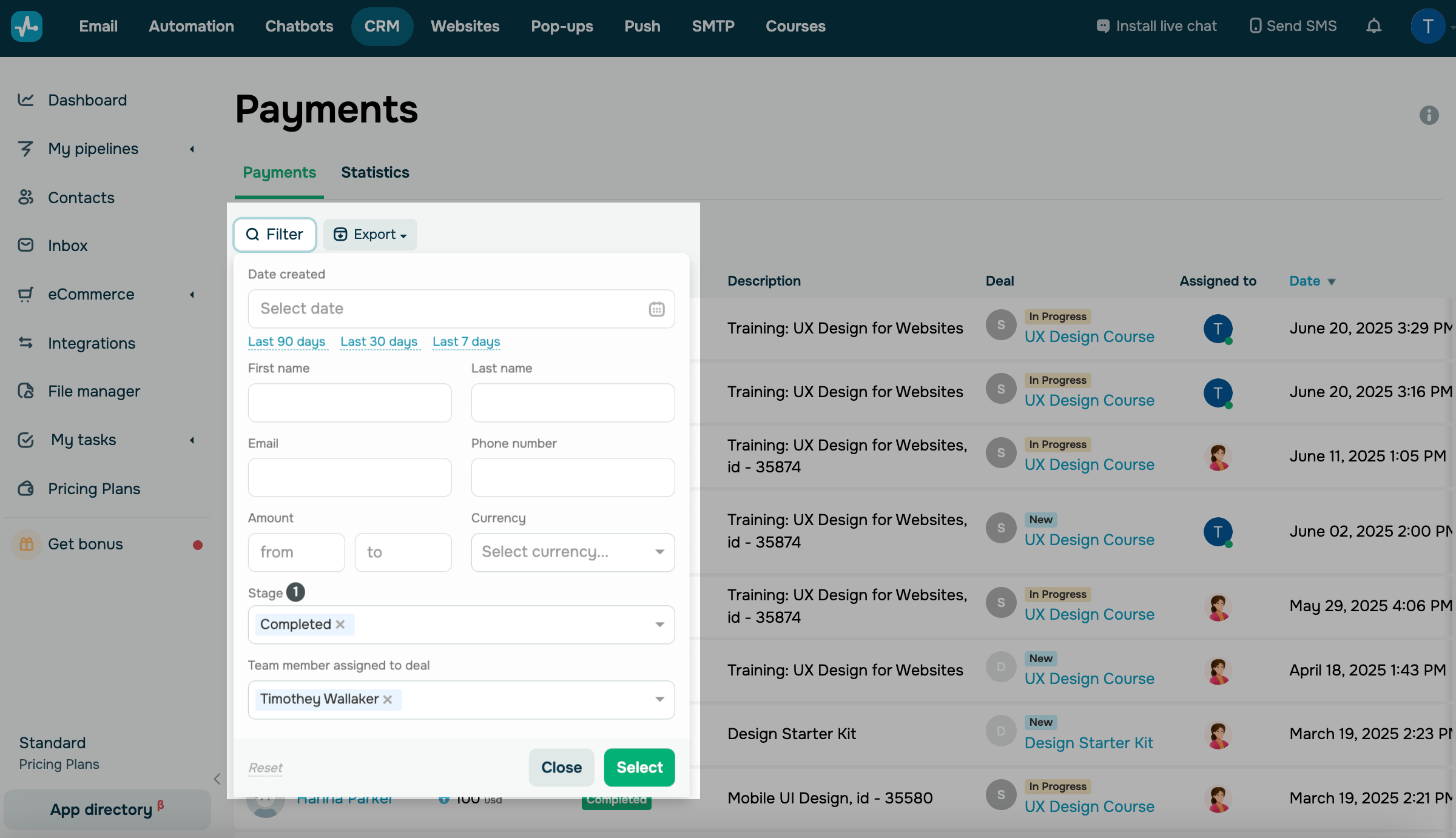 How to view payment data | SendPulse