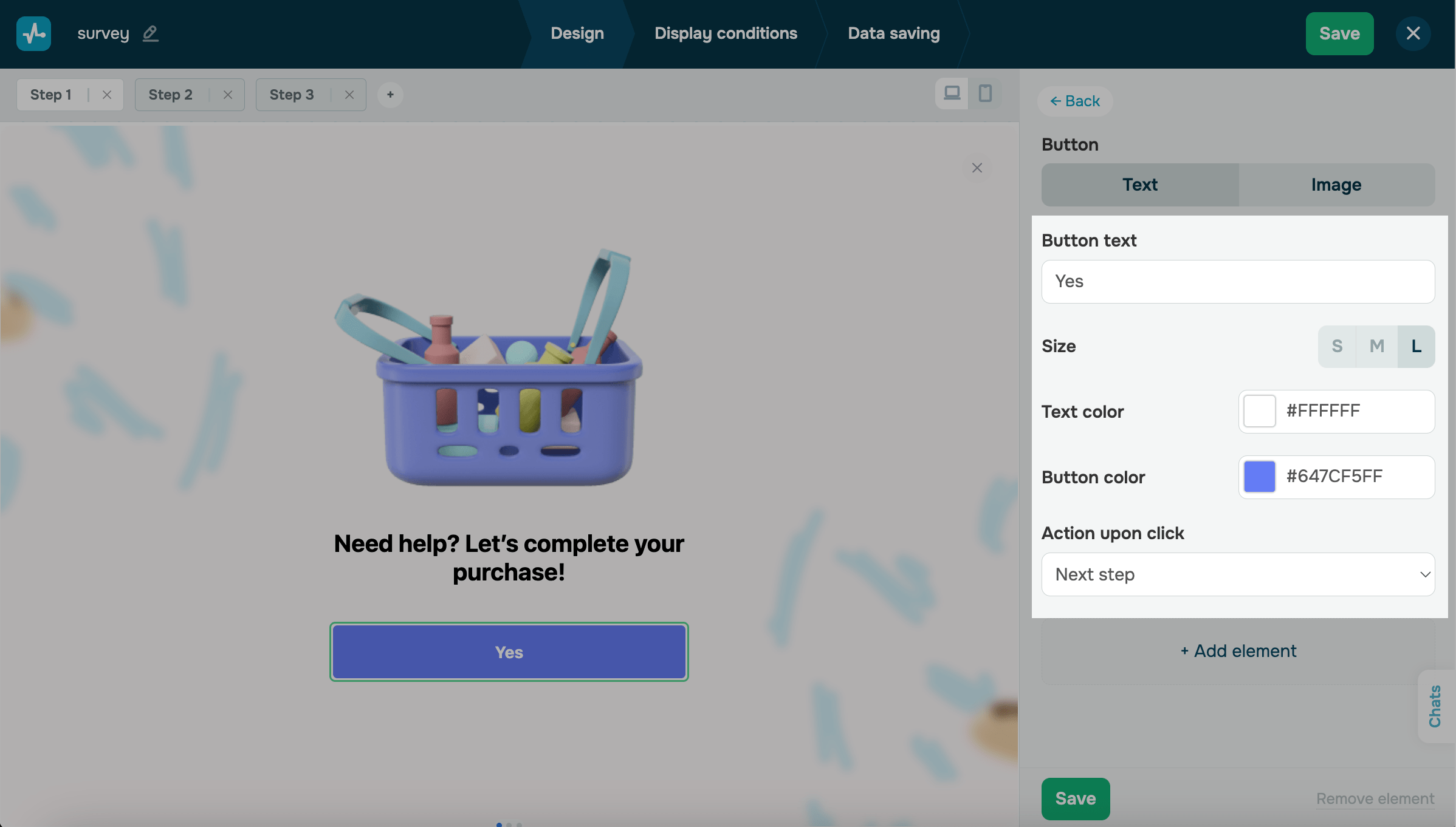 How to customize pop-up buttons | SendPulse