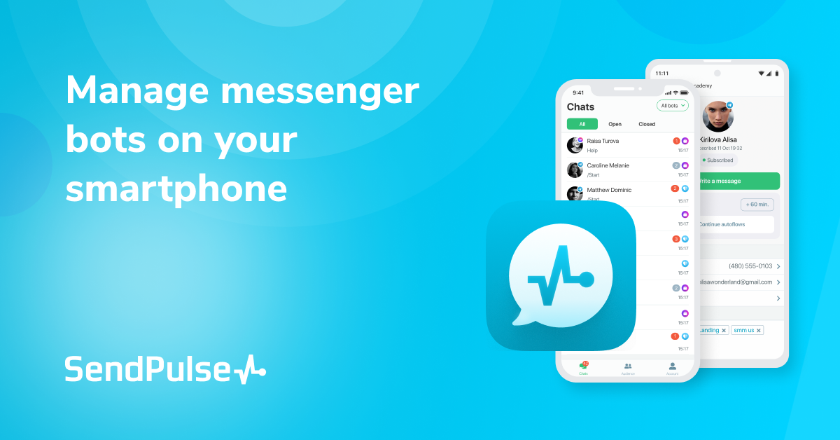 Free Chatbots App For Your Smartphone | SendPulse | SendPulse
