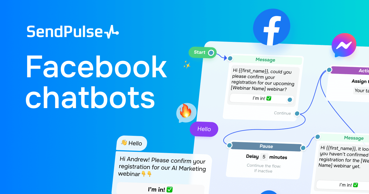 Free Facebook Messenger Chatbot | SendPulse