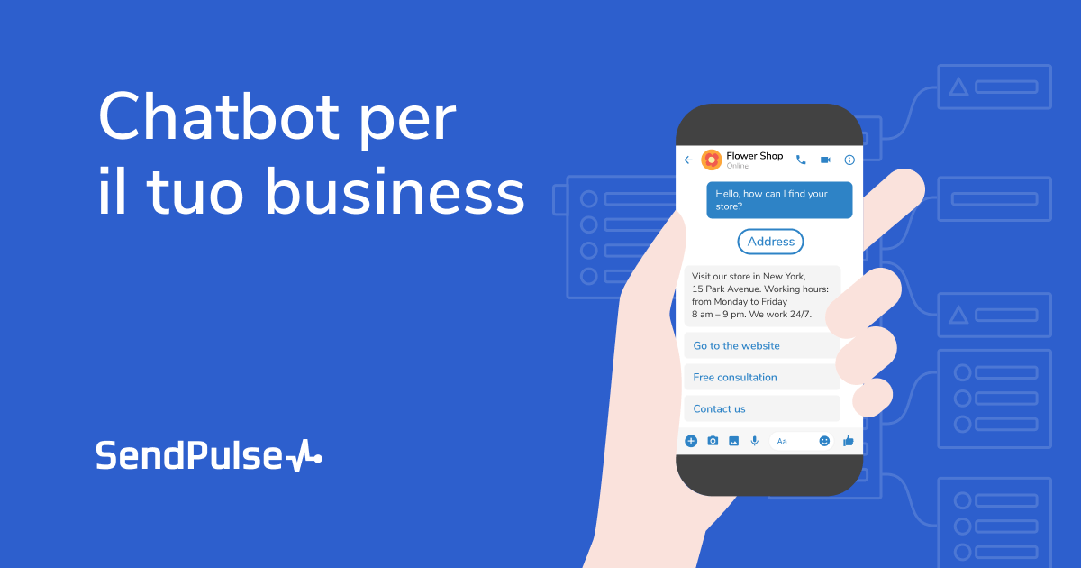 Chatbot per la tua attività commerciale | SendPulse