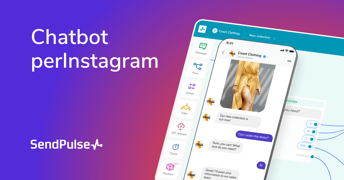 Chatbot per Instagram | SendPulse
