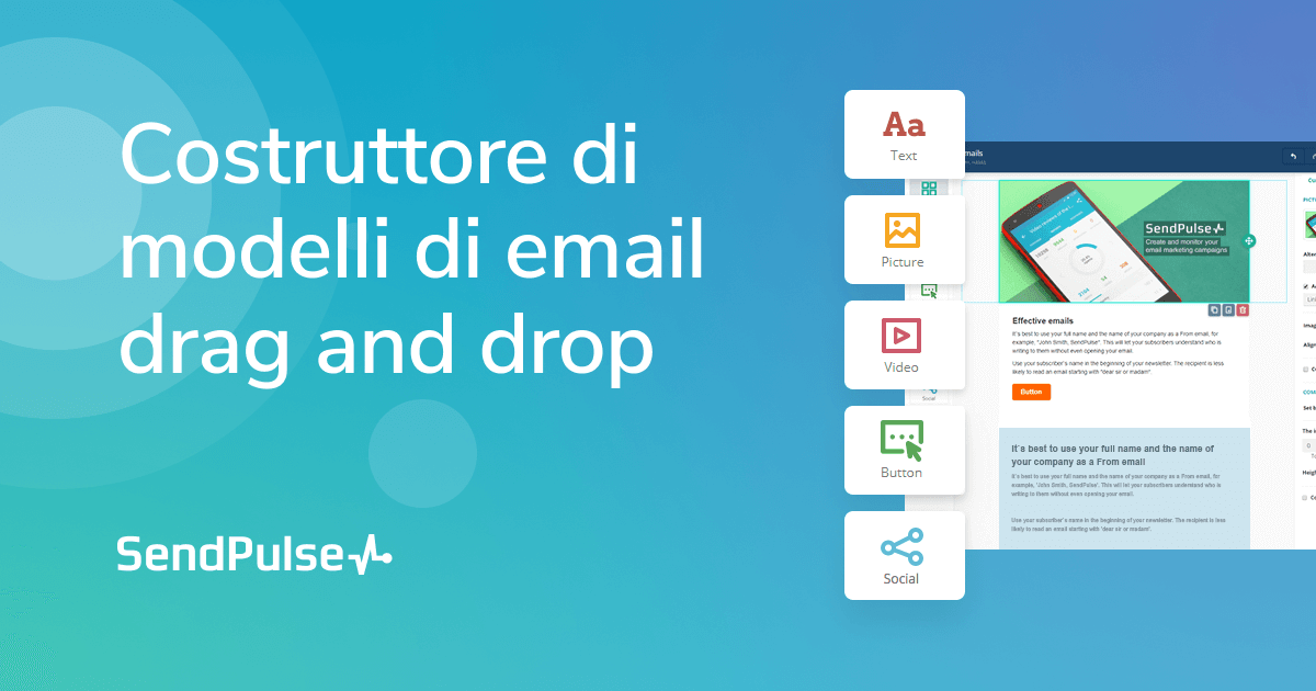 Costruttore di modelli di email | SendPulse