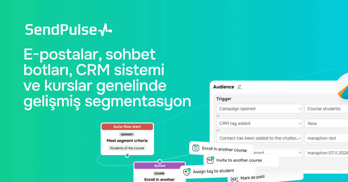 Dinamik segmentasyon | SendPulse