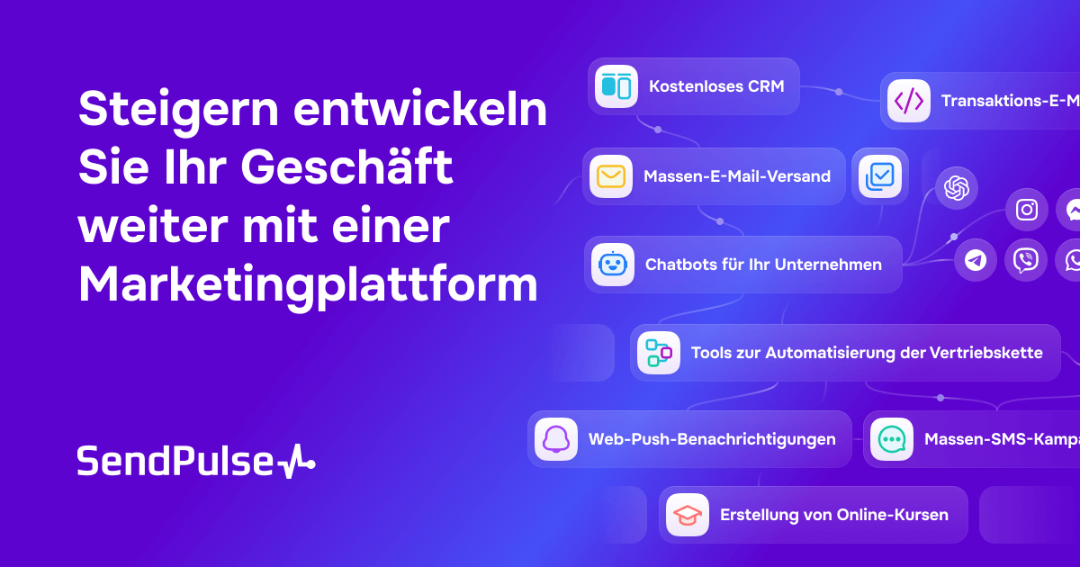 Multi-Channel Marketing Automation Plattform | SendPulse