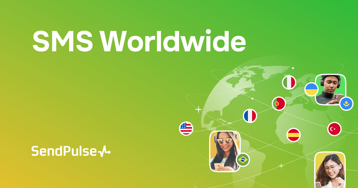 Send SMS worldwide with SendPulse service | SendPulse
