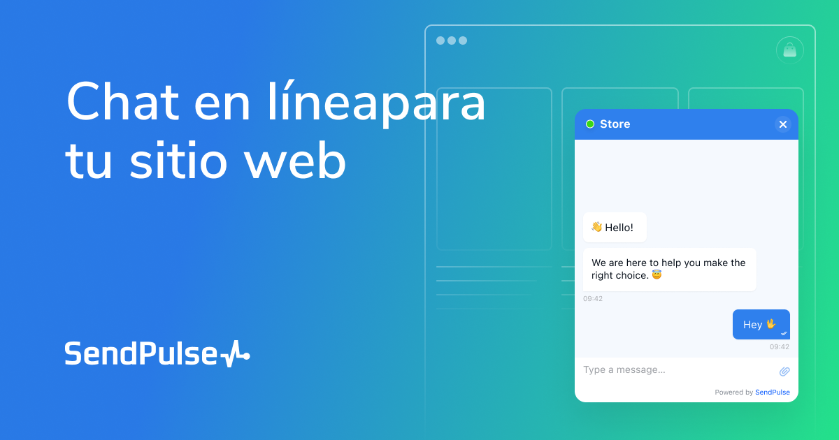 Chat en vivo gratuito para sitio web | SendPulse