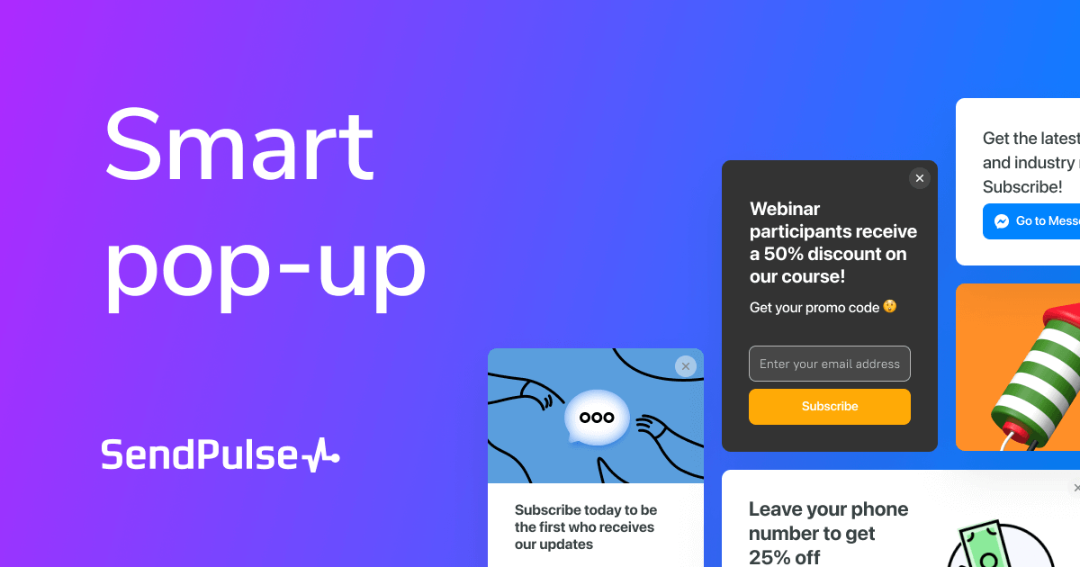 Smart Pop-up | SendPulse