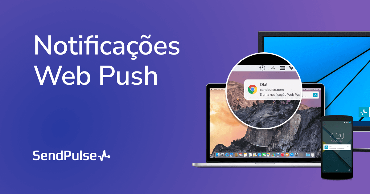 Serviço de Web Push gratuito [No Code] | SendPulse