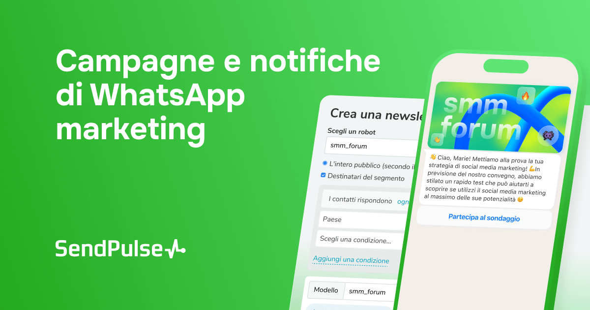 Campagne Whatsapp | SendPulse