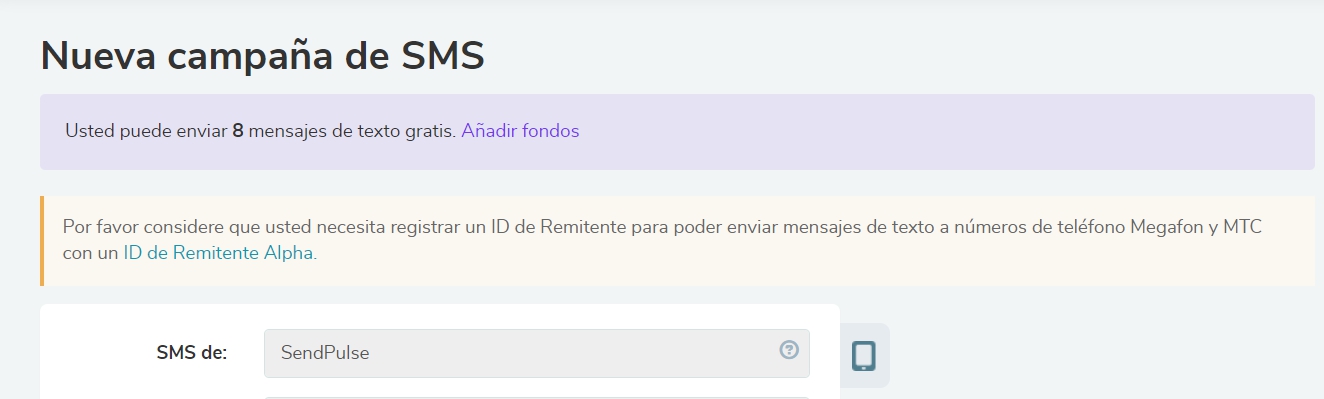 Publicidad por SMS | SendPulse